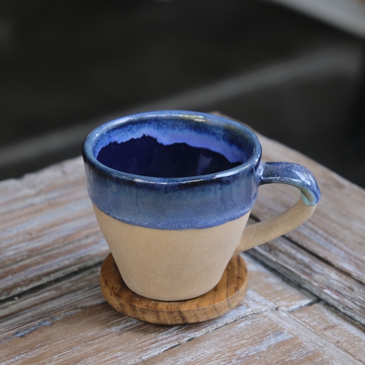 Cangkir Latte Sea Sand Biru