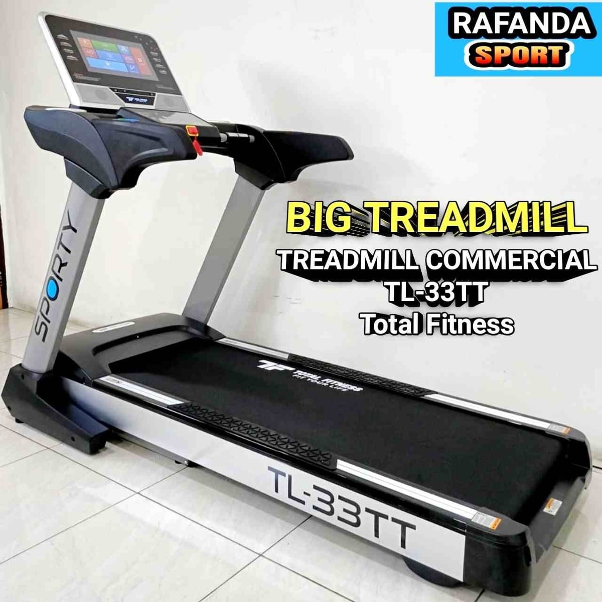 New Treadmill Elektrik Commercial TL33TT Total Fitness