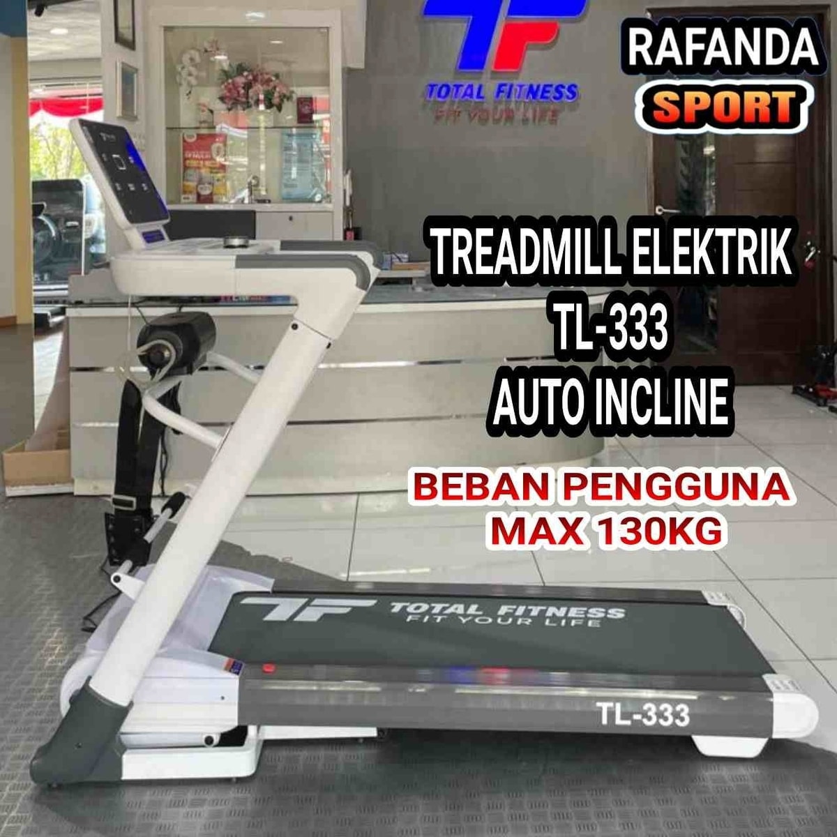 Treadmill Elektrik Multi Fungsi TL-333 Total Fitness