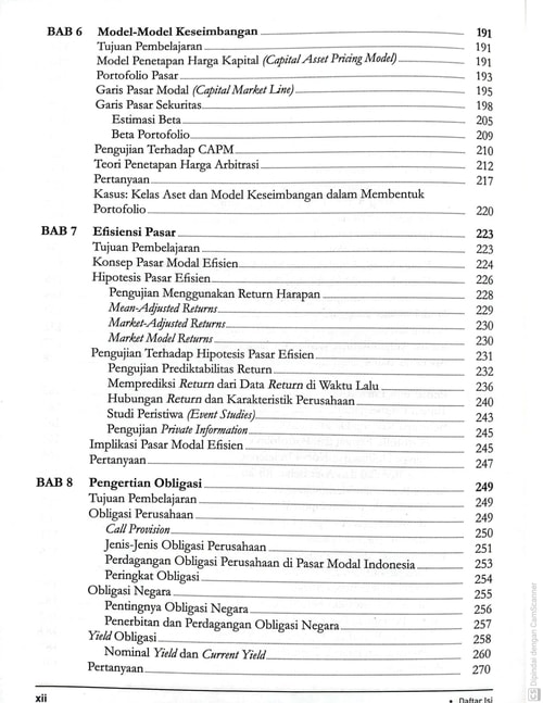 Buku Pasar Modal: Manajemen Portofolio dan Investasi